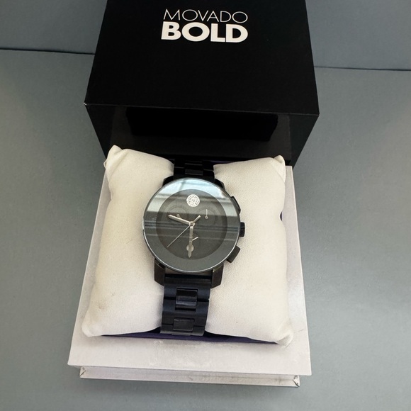 Movado | Accessories | Movado Bold Black Mens Watch | Poshmark